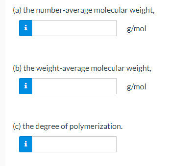 [Solved]: The following table lists molecular weight d