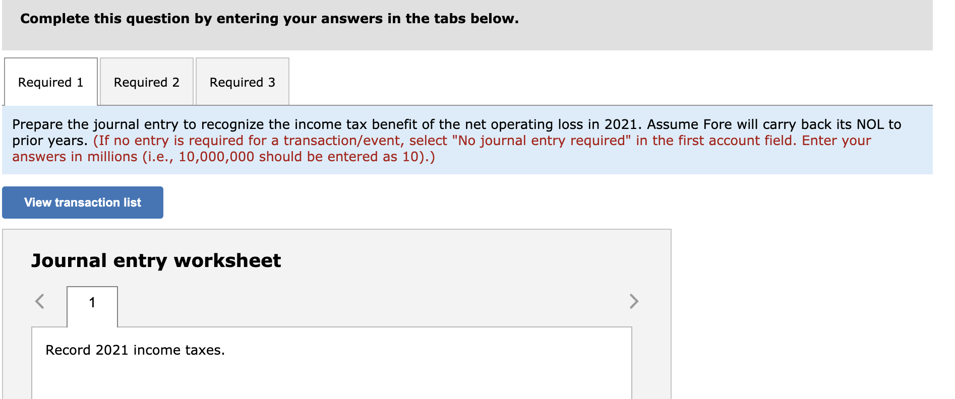 Solved Fore Farms reported a pretax operating loss of $184 | Chegg.com
