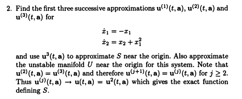 Solved Find the first three successive approximations | Chegg.com