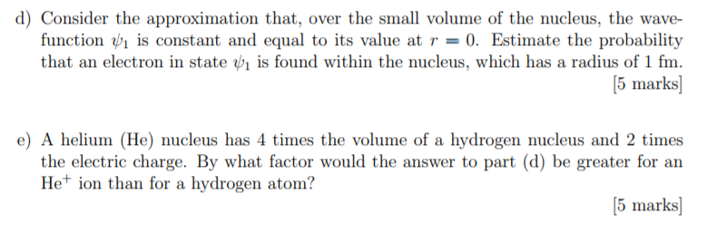 Solved The following wavefunctions are energy eigenfunctions | Chegg.com