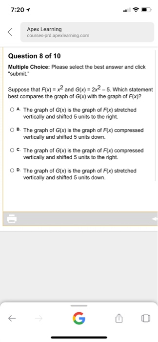 Solved 7:201 Apex Learning courses-prd.apexlearning.com | Chegg.com