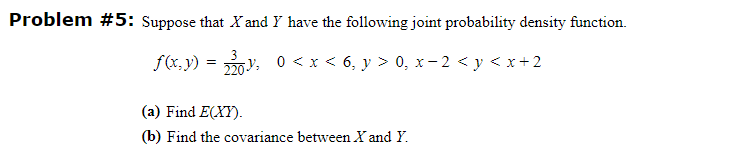 Solved m \#5: Suppose that X and Y have the following joint | Chegg.com