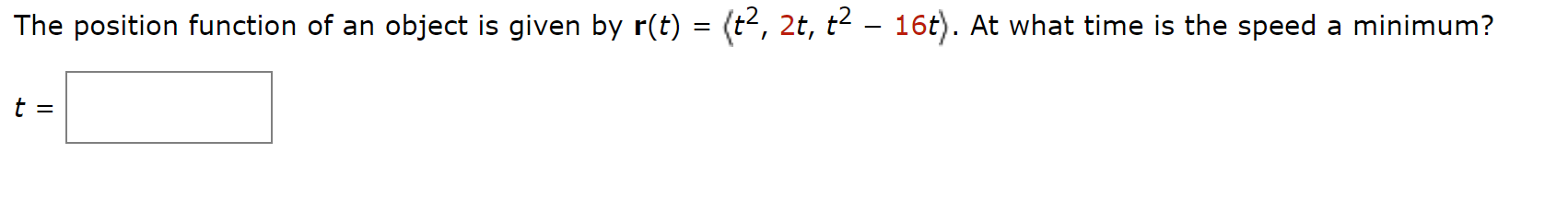 Solved The position function of an object is given by | Chegg.com