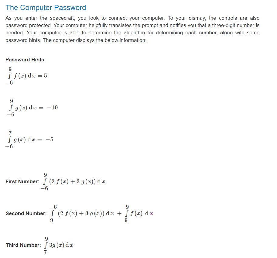 Solved The Computer Password As you enter the spacecraft, | Chegg.com