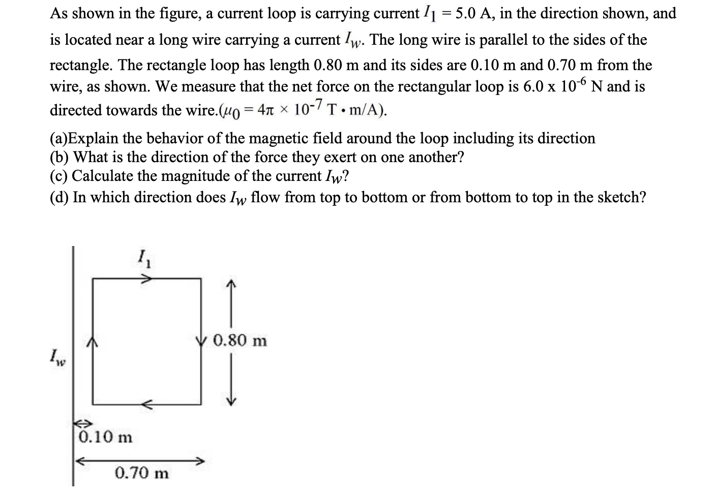 Solved As shown in the figure, a current loop is carrying | Chegg.com