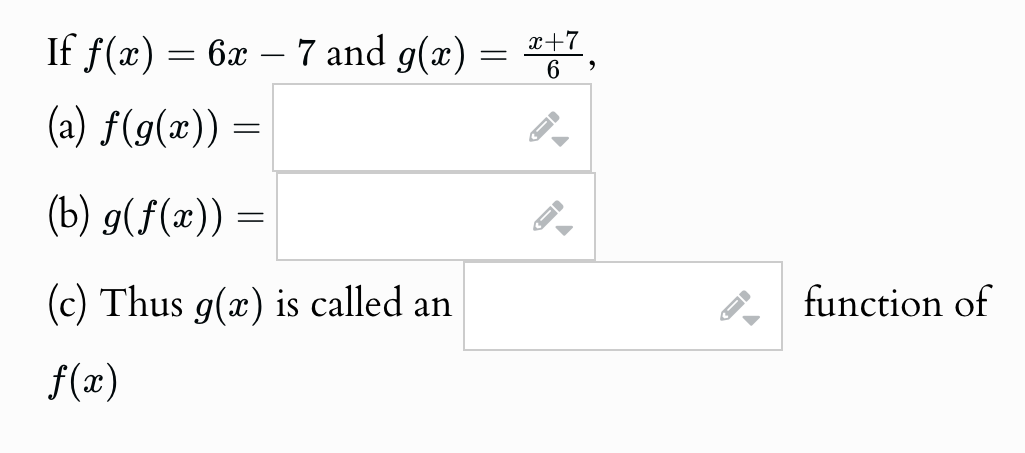 Solved In discrete mathematics:If f(x)=6x-7 ﻿and | Chegg.com