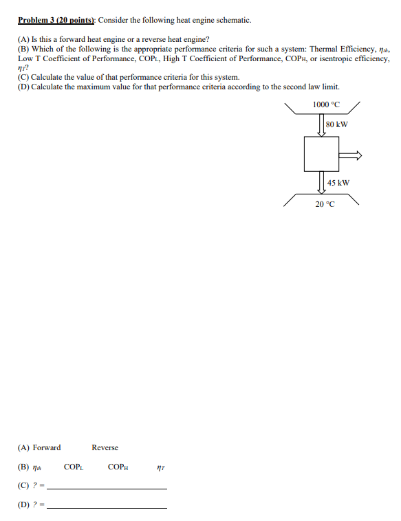 Solved Problem 3 (20 points): Consider the following heat | Chegg.com