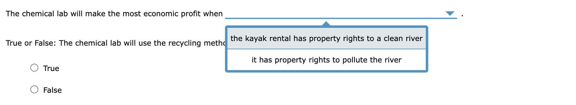 Solved 6. The effects of property rights on achieving | Chegg.com
