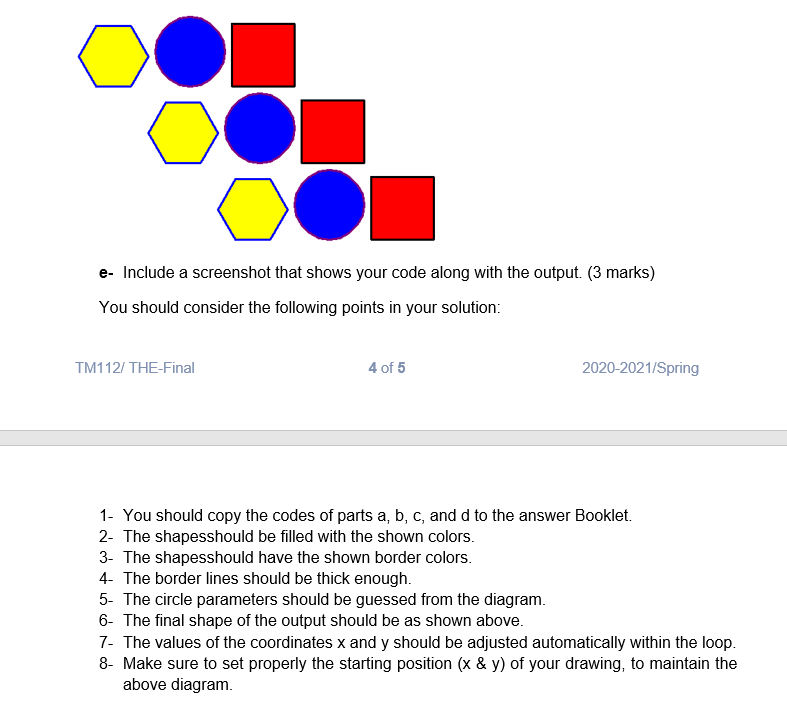 Solved Question 3: (30 marks) Turtle Graphics is a Python | Chegg.com