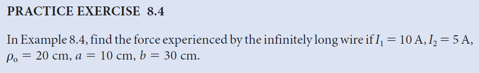 Solved PRACTICE EXERCISE 8.4In Example 8.4, ﻿find the force | Chegg.com
