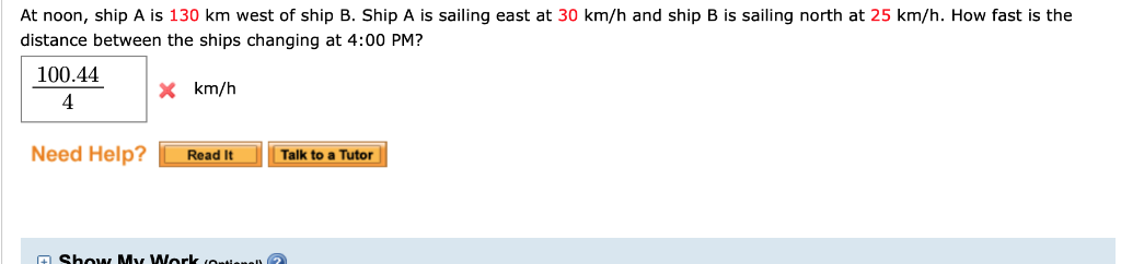 Solved At noon, ship A is 130 km west of ship B. Ship A is | Chegg.com Solved At noon, ship A is 130 km west of ship B. Ship A is | Chegg.com