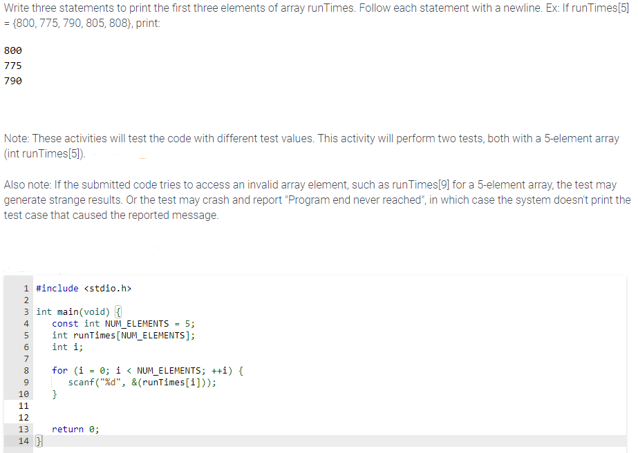 Solved Write three statements to print the first three | Chegg.com