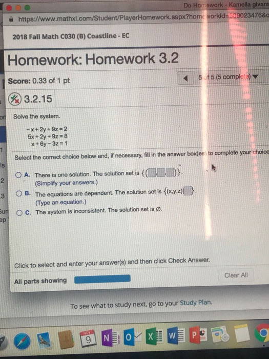 Algebra Archive | November 09 2018 | Chegg.com