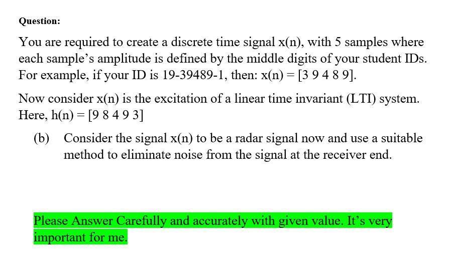 Solved Before providing answer read the question carefully. | Chegg.com