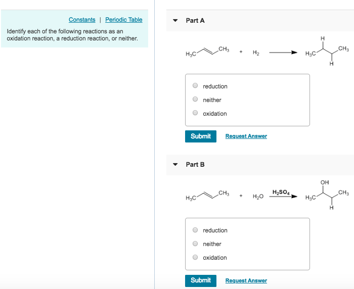 Solved Identify each of the following reactions as an | Chegg.com