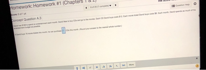 Solved Omework Homework 1 Chapters I Core 0 Of 1 Pt
