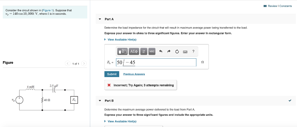 Solved Review I Constants Consider the circuit shown in | Chegg.com