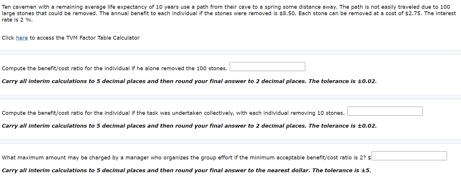 Solved Ten cavemen with a remaining average life expectancy | Chegg.com