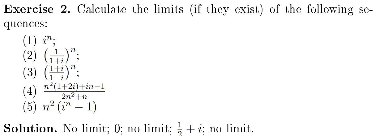 Exercise 2. Calculate the limits (if they exist) of | Chegg.com