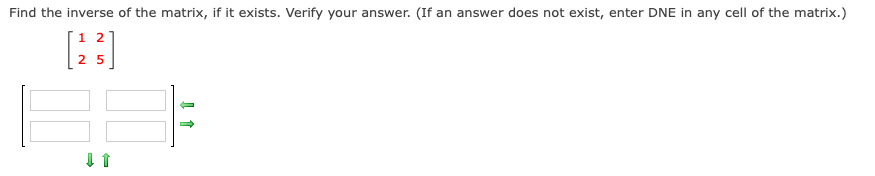 Solved Find the inverse of the matrix, if it exists. Verify | Chegg.com