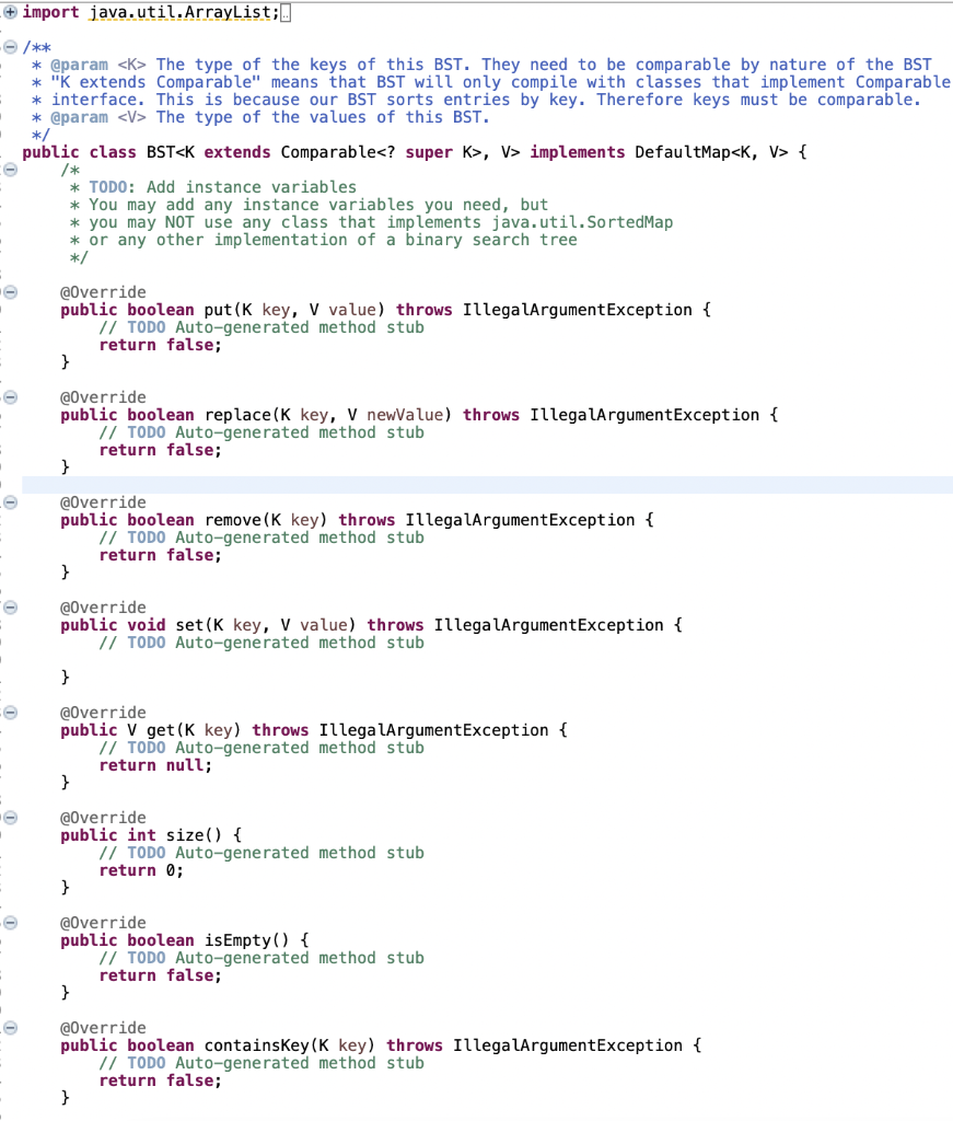 Part 1: An Implementation of DefaultMap (18 | Chegg.com