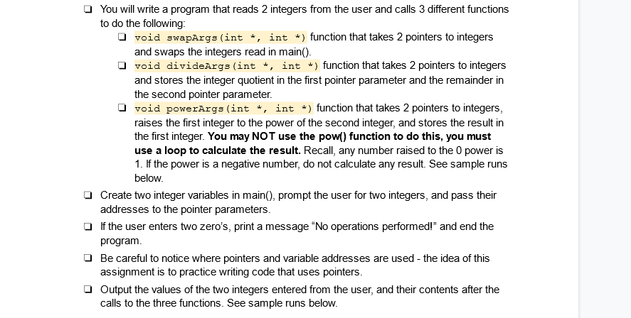 Solved You will write a program that reads 2 integers from | Chegg.com