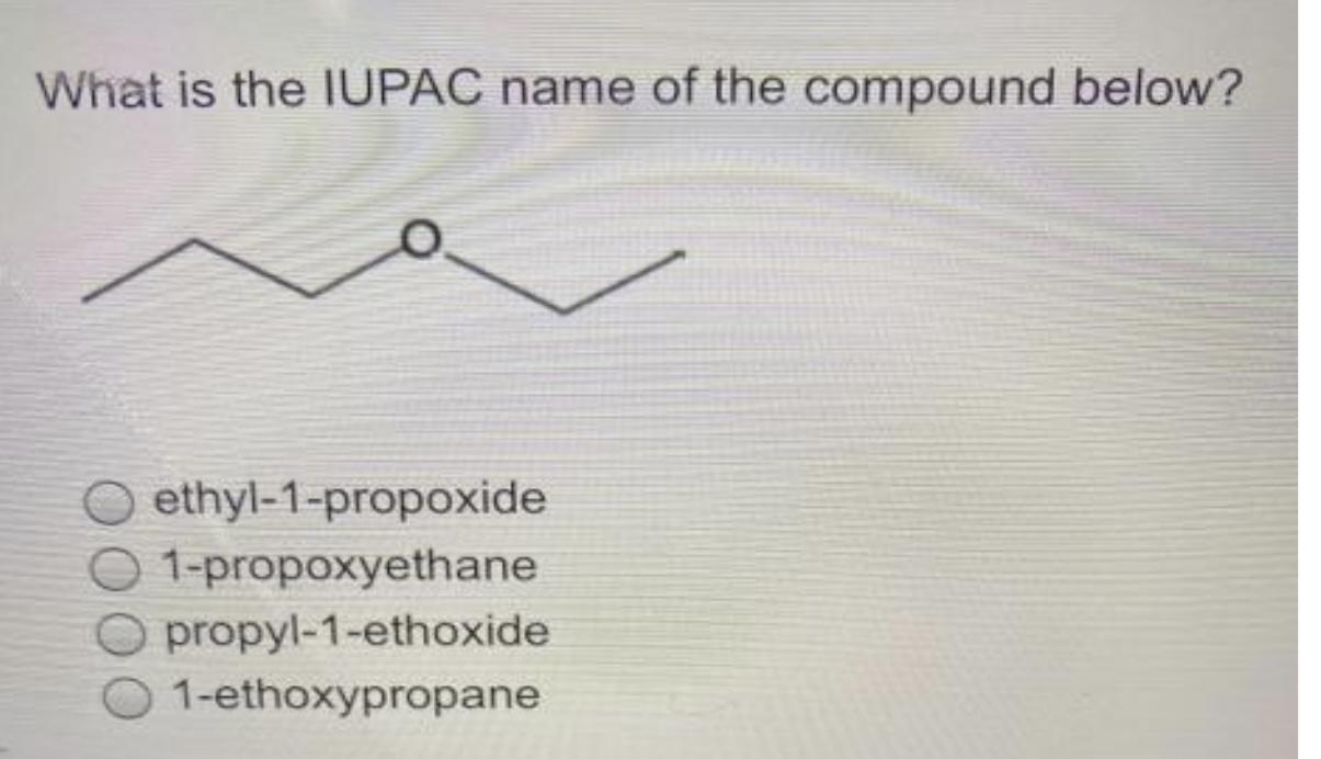 Solved What is the IUPAC name of the compound below? | Chegg.com