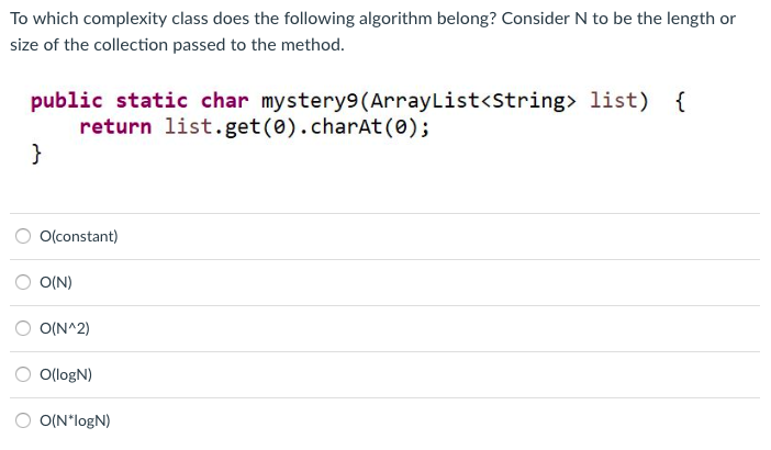 Solved To which complexity class does the following | Chegg.com