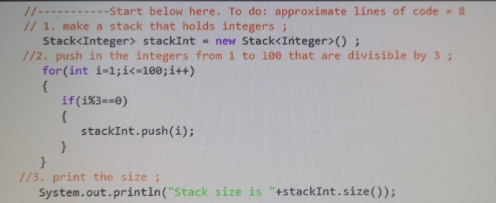Solved public class StackApiTester public static void | Chegg.com