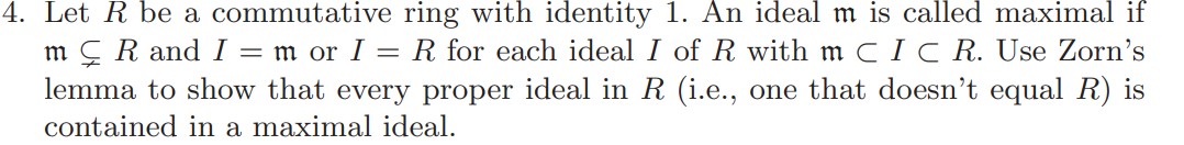 Solved 4. Let R be a commutative ring with identity 1. An | Chegg.com