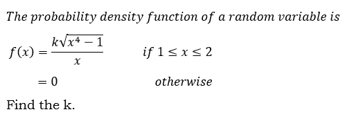 Solved The probability density function of a random variable | Chegg.com