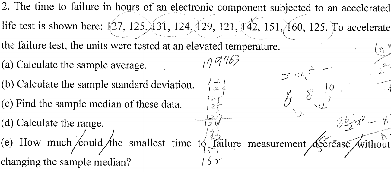 Solved 2. The time to failure in hours of an electronic | Chegg.com
