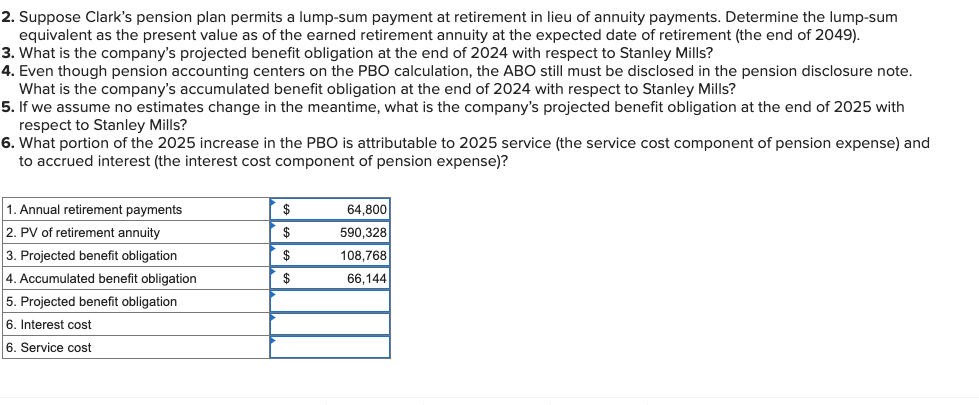 Clark Industries has a defined benefit pension plan | Chegg.com