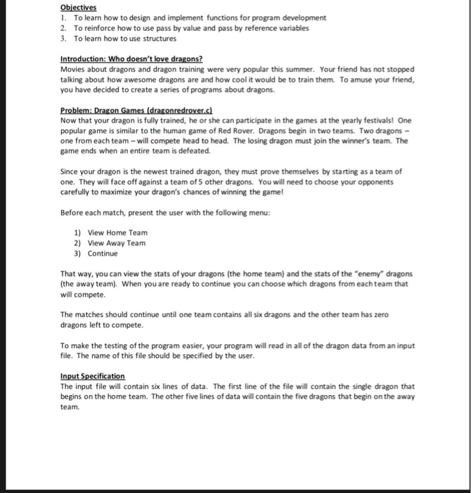 Solved Obiectives 1. To learn how to design and implement | Chegg.com