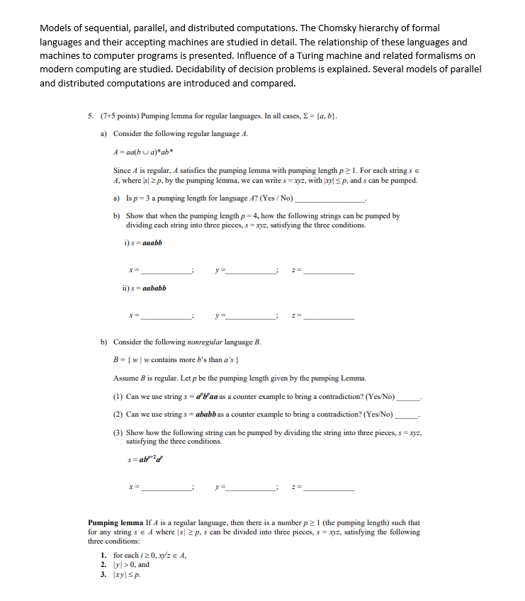 Solved Models of sequential, parallel, and distributed | Chegg.com