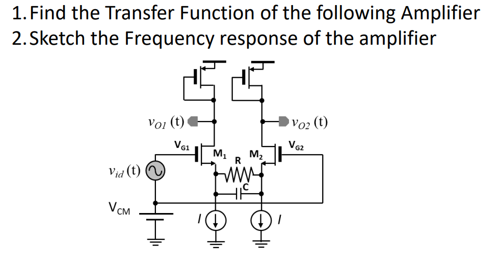 Solved 1. Find the Transfer Function of the following | Chegg.com