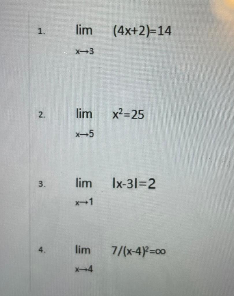 Solved Use the precise definition of limit to prove the | Chegg.com