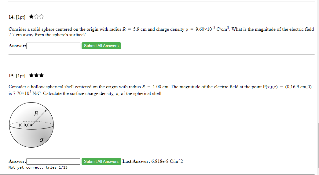 Solved Consider a solid sphere centered on the origin with | Chegg.com