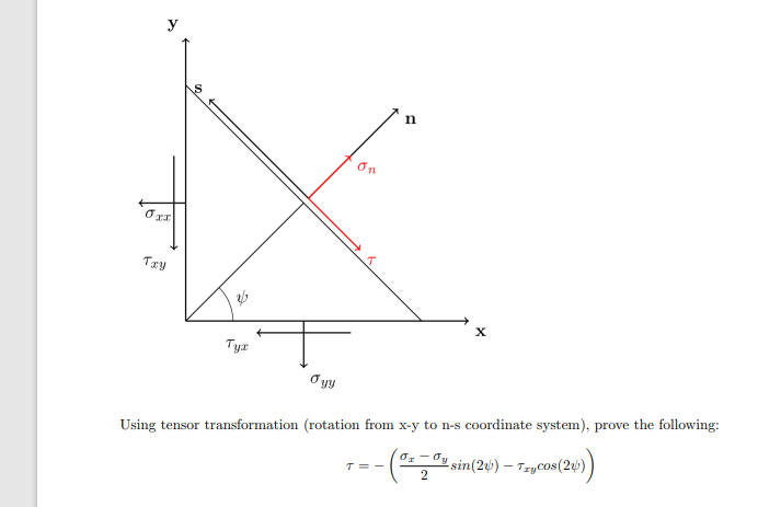 Solved у n Txy X Tya дуу Using tensor transformation | Chegg.com