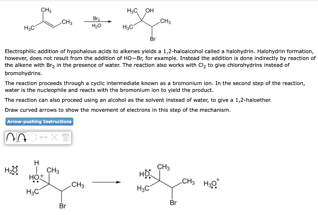 Solved CH3 H3C OH La Xa Br₂ H₂O CH3 CH3 H3C H3C Br | Chegg.com