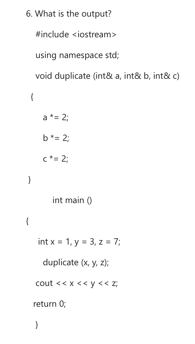 Solved 1 It Is A Part Of A Function Header That Identifies
