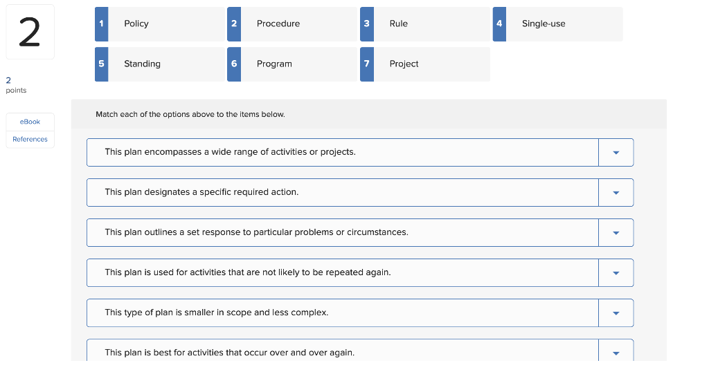 Solved Policy Procedure Rule Single-use Single-use Standing | Chegg.com