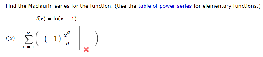 Solved Find the Maclaurin series for the function. (Use the | Chegg.com