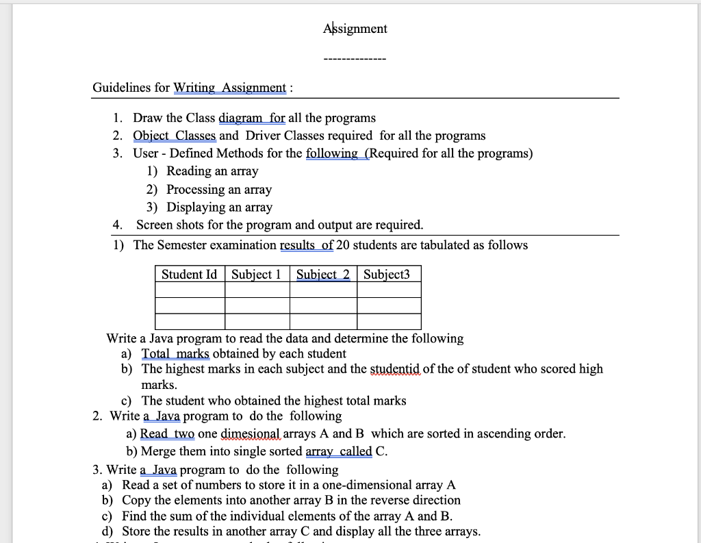 Solved Assignment Guidelines for Writing Assignment : 1. | Chegg.com