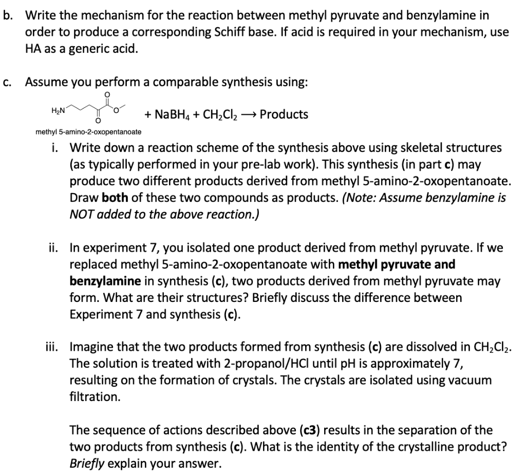 Solved b. Write the mechanism for the reaction between | Chegg.com