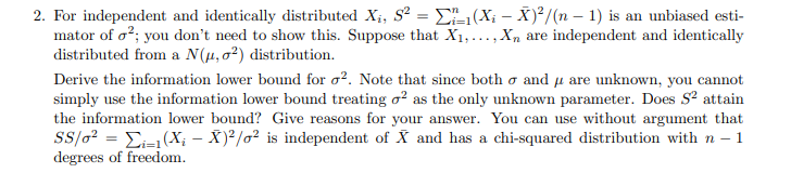 Solved For independent and identically distributed | Chegg.com