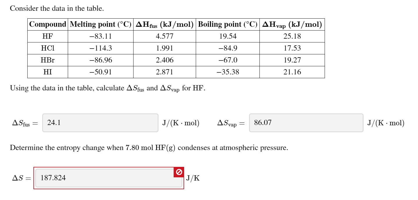 Solved 187.98J/K....is....incorrect....too | Chegg.com