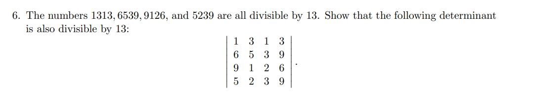 The numbers 1313,6539,9126, ﻿and 5239 ﻿are all | Chegg.com