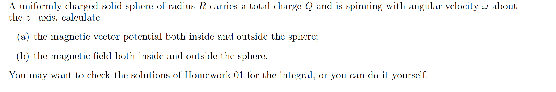 Solved A uniformly charged solid sphere of radius R carries | Chegg.com
