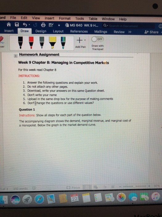 Solved ord File Edit View Insert Format Tools Window Help | Chegg.com